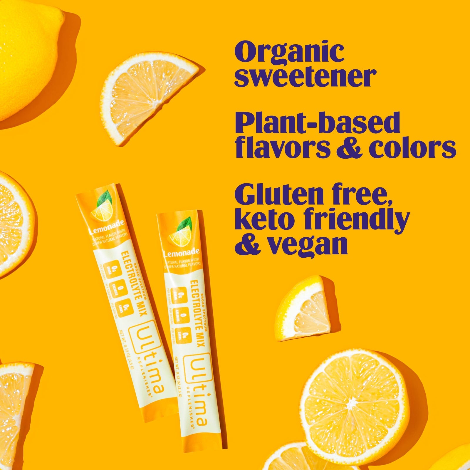 Lemonade Electrolyte Powder Drink | Sugar-Free, Keto-Friendly | Ultima ...