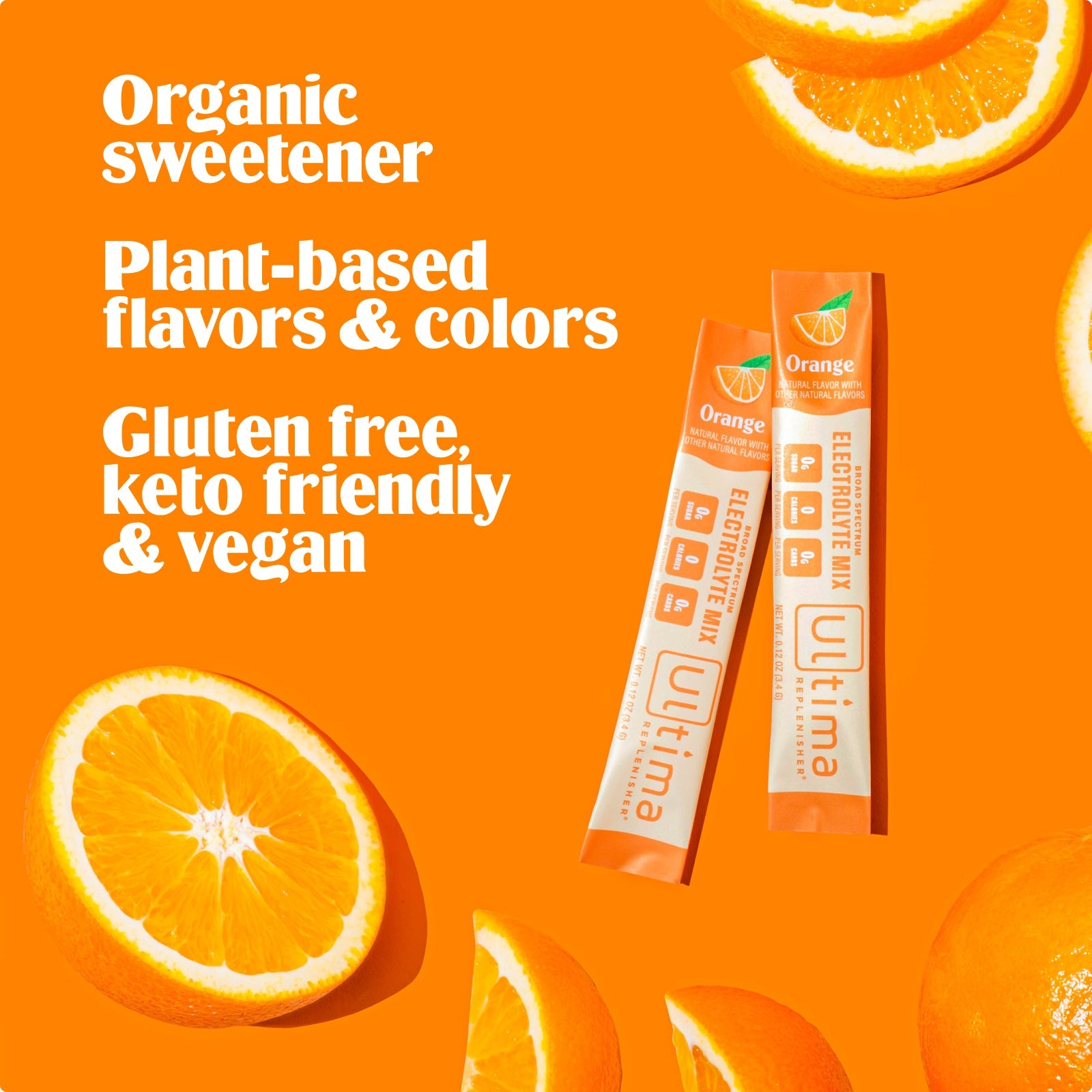 Orange Electrolyte Powder Drink | Sugar-Free, Keto-Friendly | Ultima ...